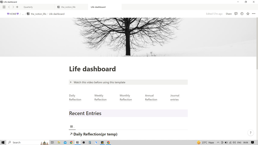 Life documenting journal