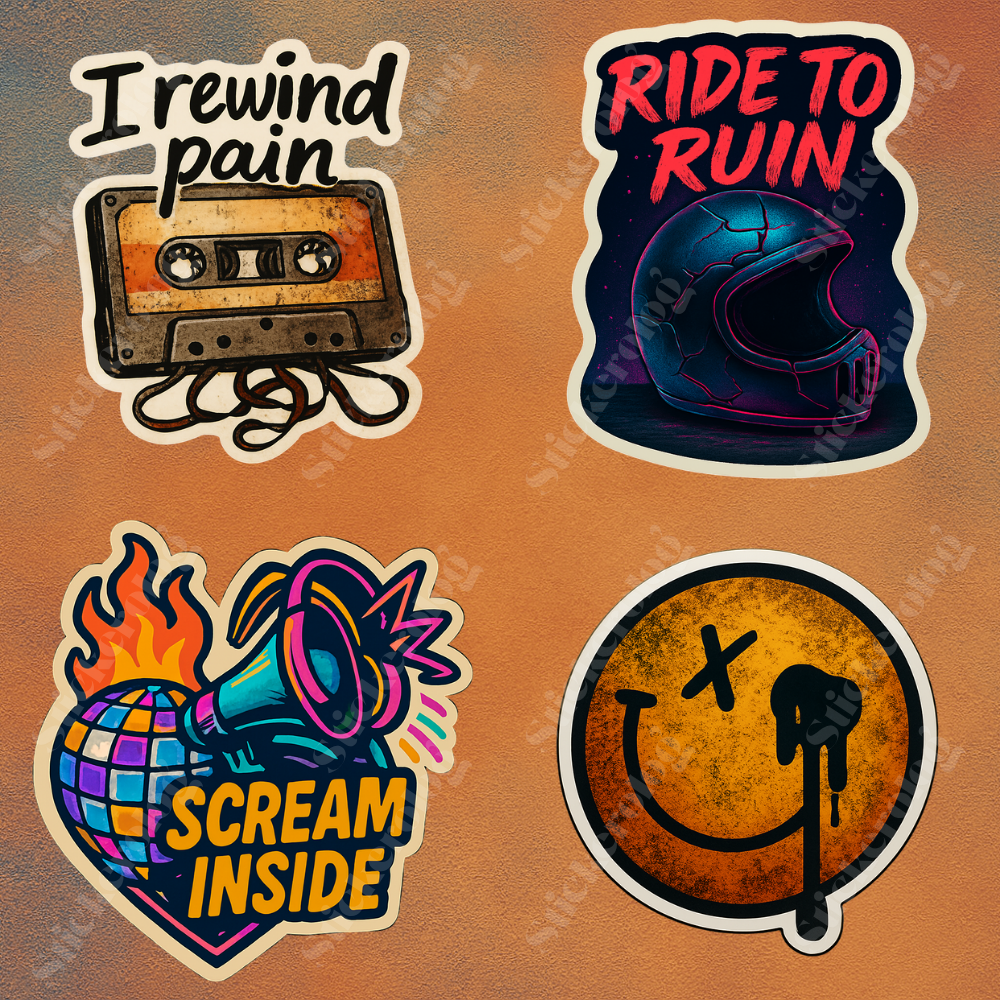 Rebel Aesthetic Vol.1 — 16-Pack Digital Sticker Set