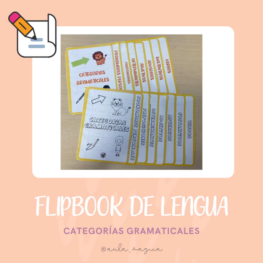 FLIPBOOK DE LAS CATEGORÍAS GRAMATICALES