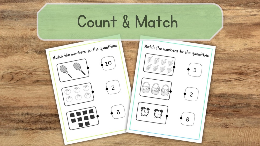 Kindergarten Math Worksheets: 45-Page Beginner Pack