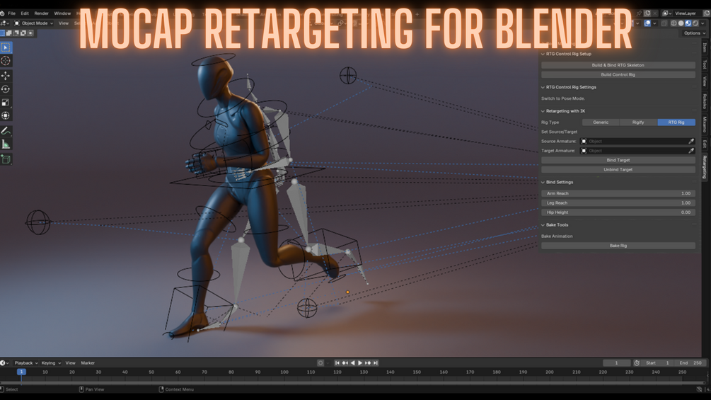Mocap Retargeting For Blender