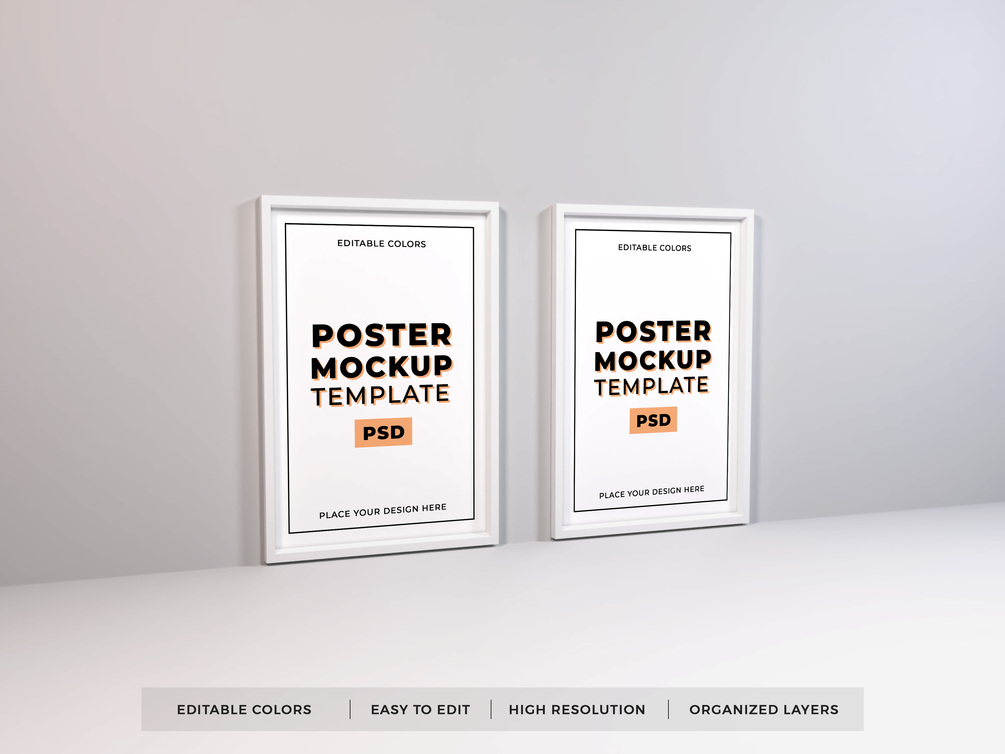 Portrait Poster Mockup Vol 15