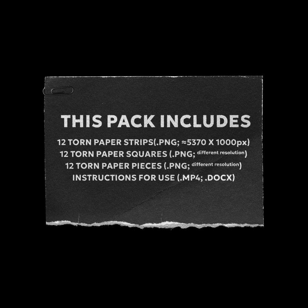 TORN PAPER PACK / Extended License