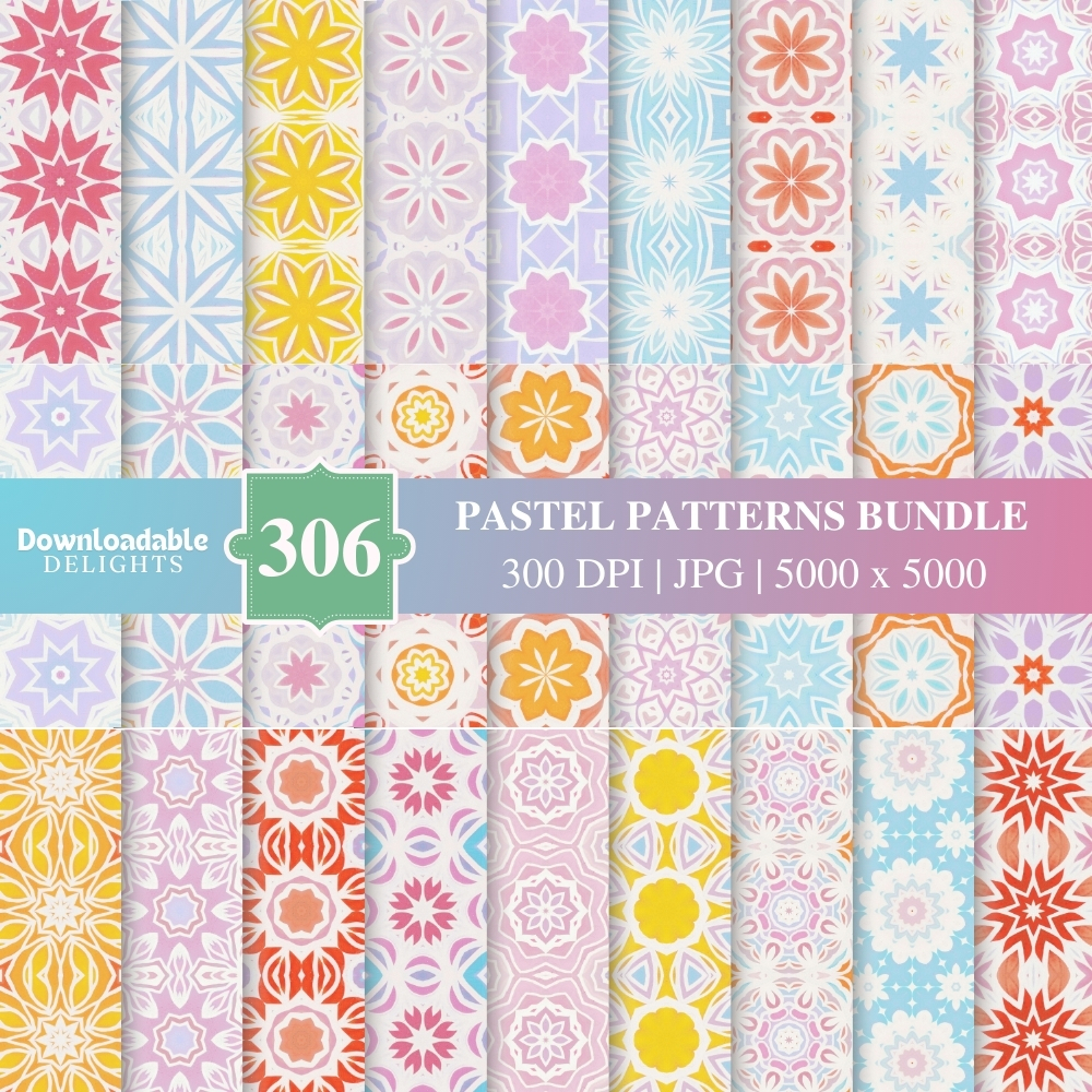 Mega Pastel Patterns Bundle