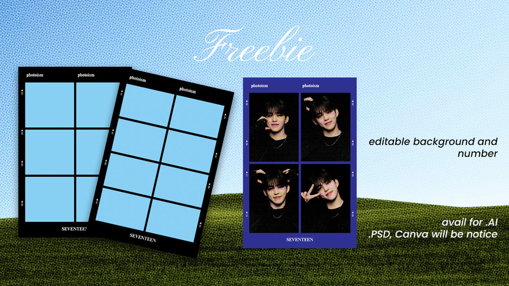 [freebie] Layout photostrip / 4 Cuts
