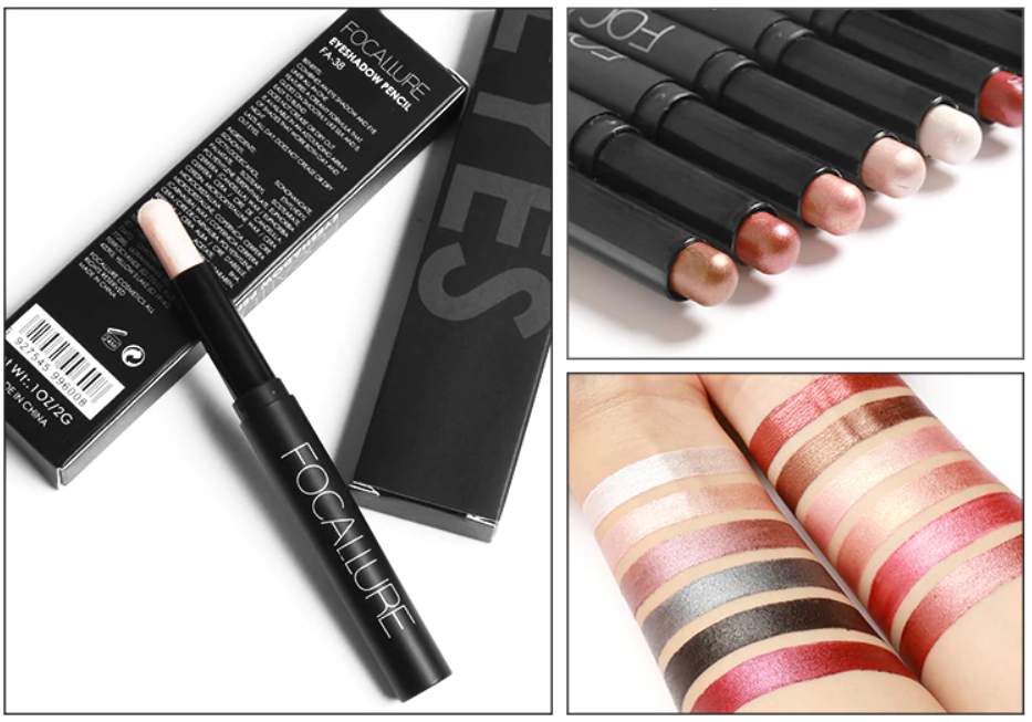 12 Colors Eyeshadow Pencil all colours: Frost, Champagne, Mars, Moon ...