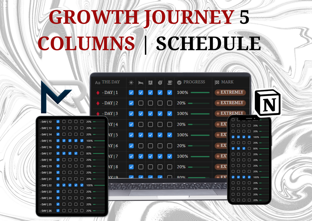 GROWTH JOURNEY 5 COLUMNS | SCHEDULE