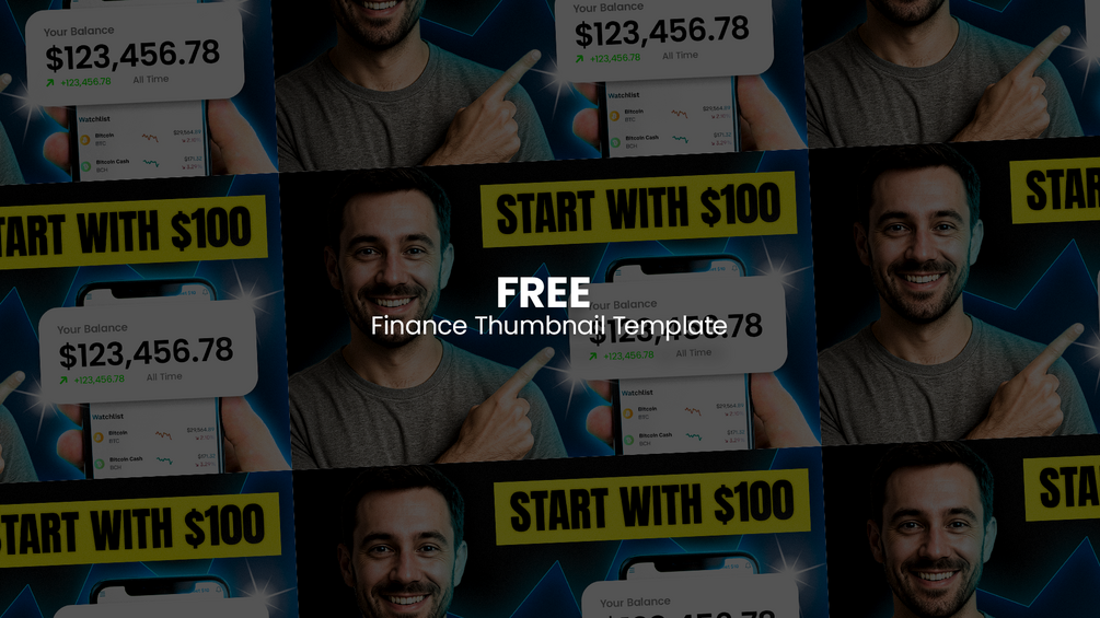 📈 FREE Finance Thumbnail Template