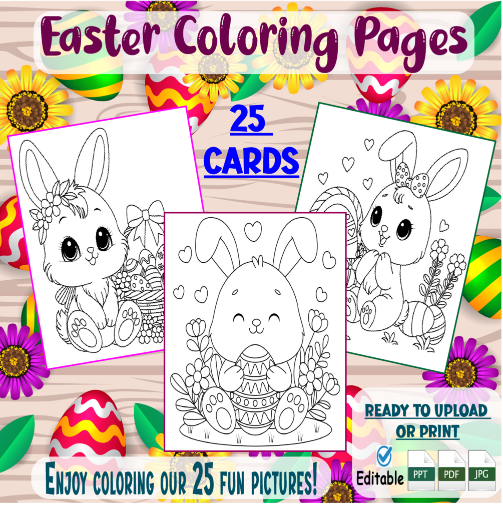 Happy Easter Coloring Pages
