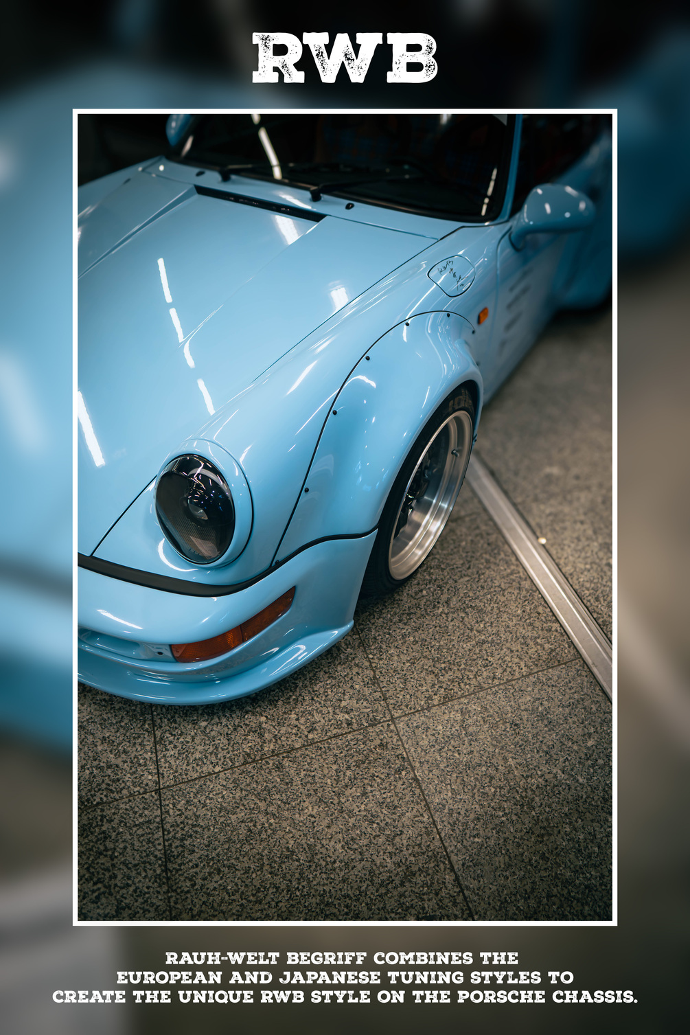 1994 RWB Porsche 911 Digital Poster