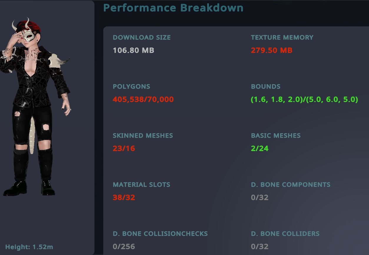 BON - THE BONE DADDY (PC VrChat Avatar + DPS + Optimized)