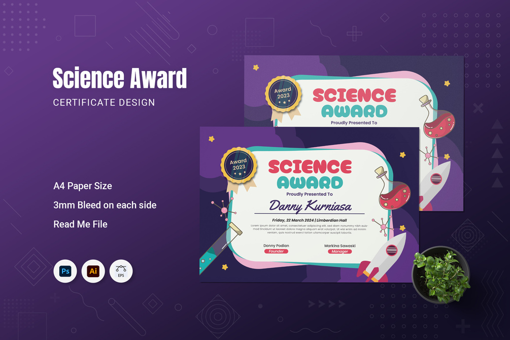 Science Award Certificate