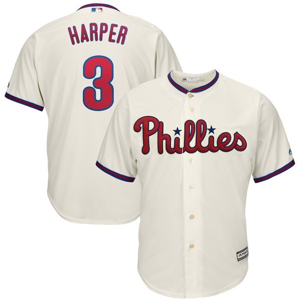Bryce Harper Philadelphia Phillies Cream Alternate Jersey