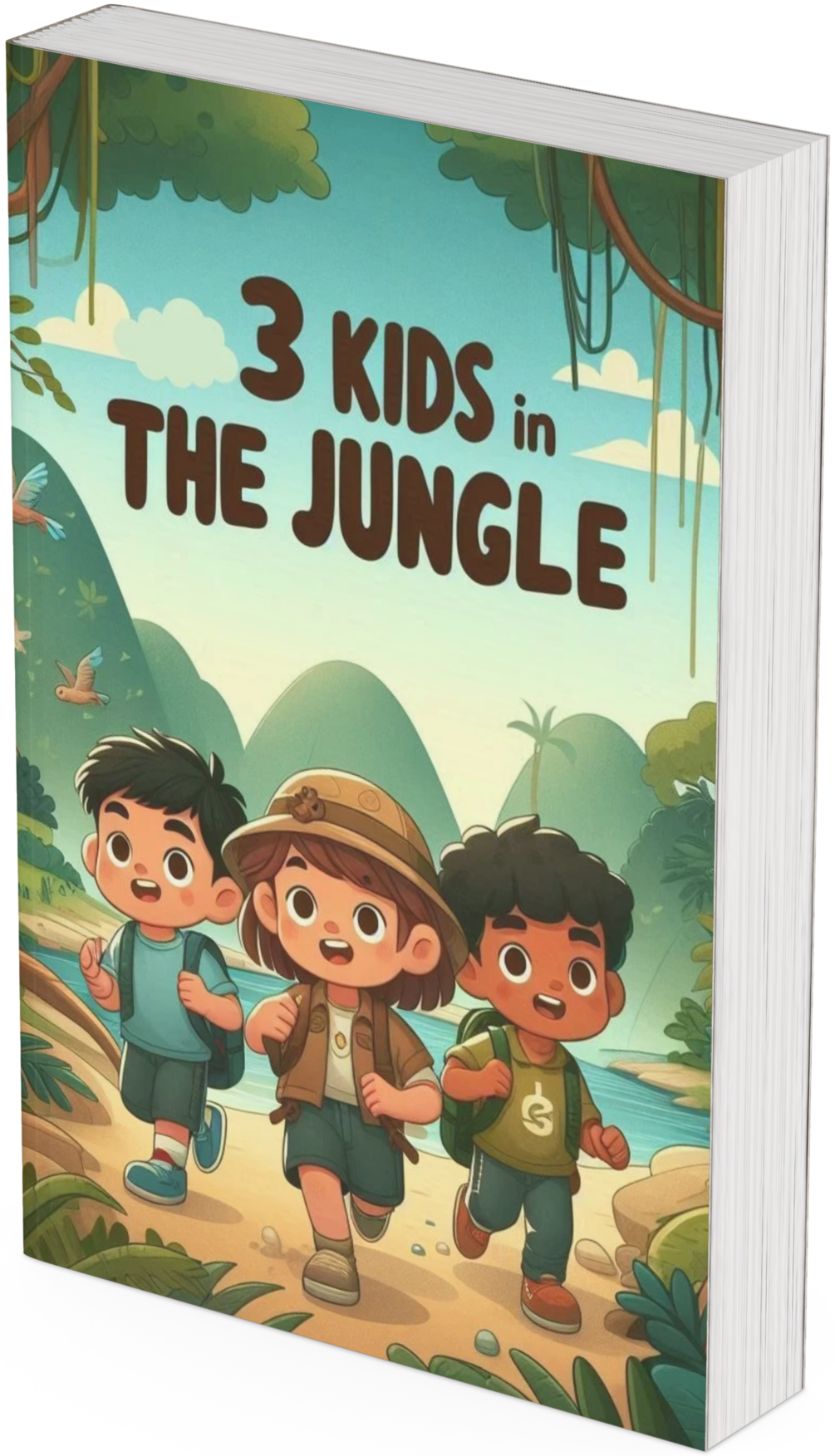 3kids in jungle