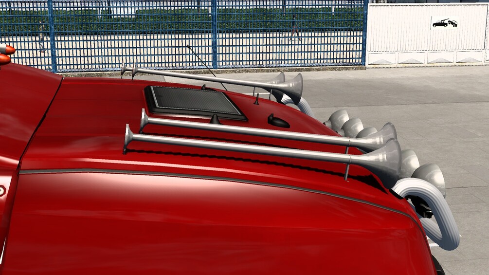 Red Grover 95 air horn for klintra b.v