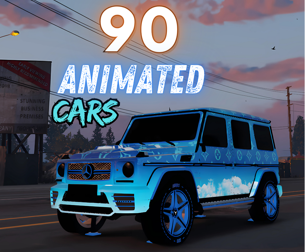 Fivem 90 Animated Car Pack | Animated Cars | Fivem Car Packs | Fivem Cars | Fivem Car Pack ...