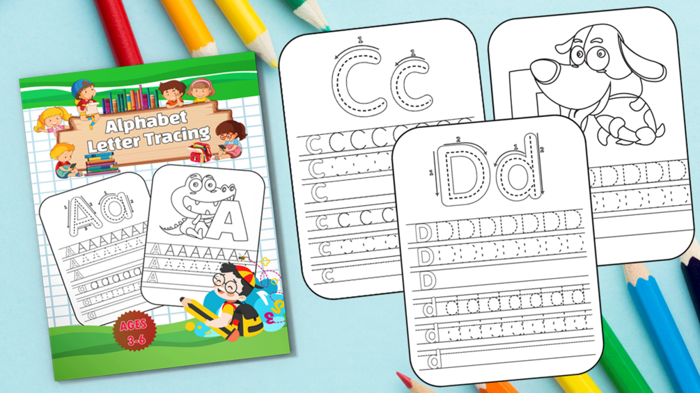 Alphabet Handwriting Practice Coloring pages Letters Tracing