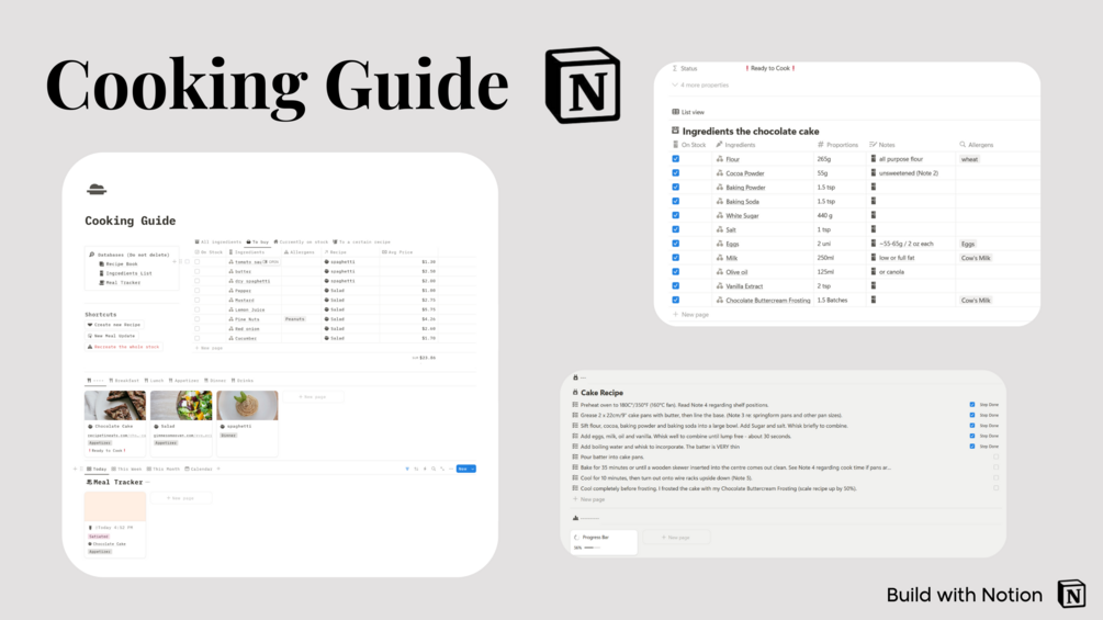 Cooking Guide - Notion Template