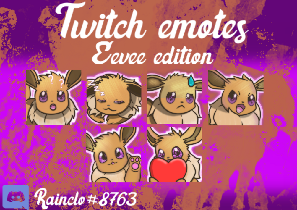 Cute Eevee Emote Pack