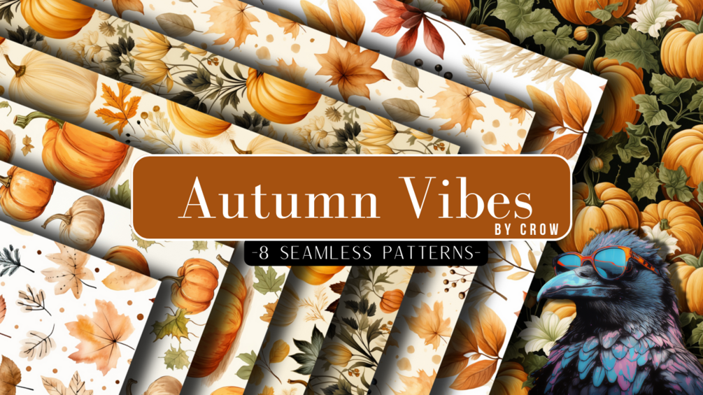 Autumn Vibes Digital Paper Pack | Seamless Patterns | Commercial Use ...