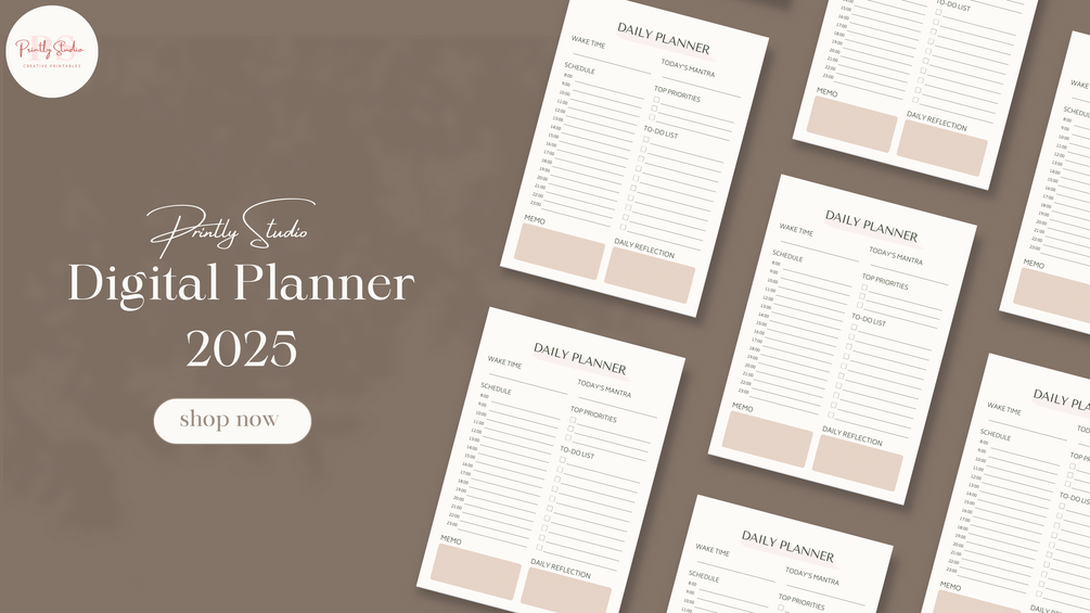 2025 Digital Planner – Fully Customizable Printable Planner for ...