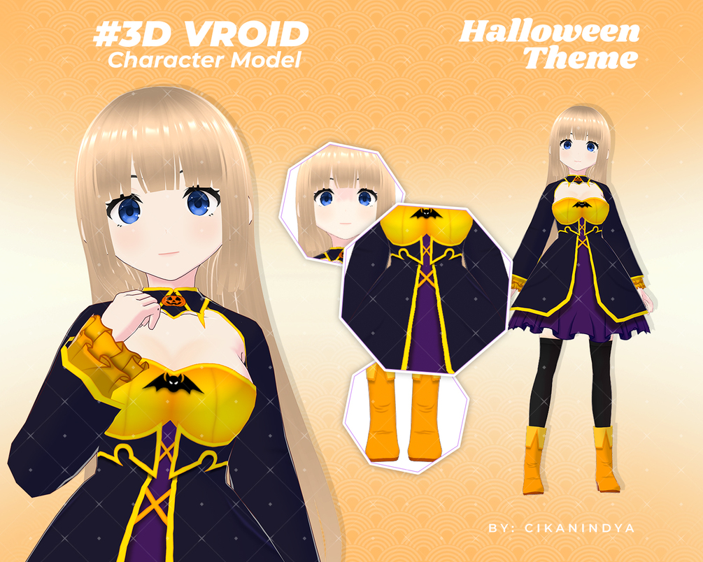 3D Vroid Character, Vtuber Model Free, 3d Model, Digital Character ...