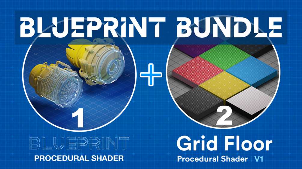 Blueprint Bundle: Procedural Blueprint Shader + Procedural Grid-Floor ...