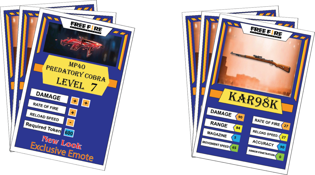 Free Fire Playing Card