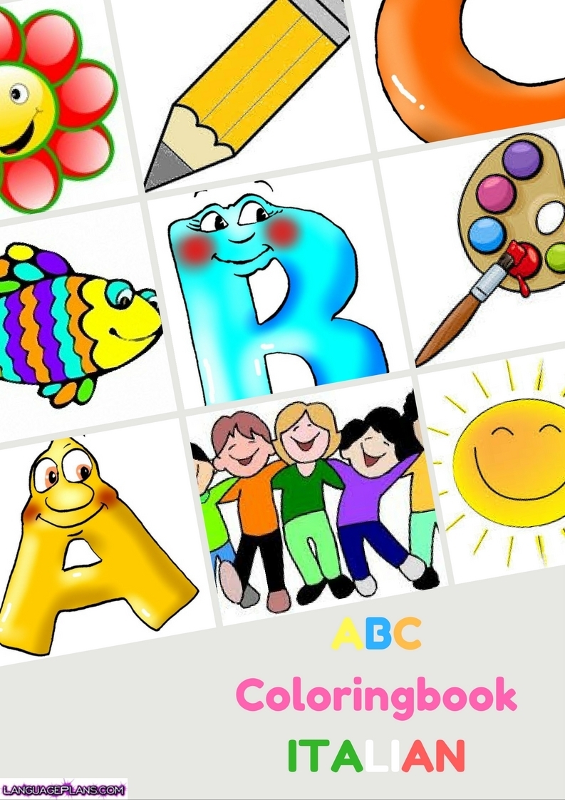 ABC Coloringbook for Kids italian