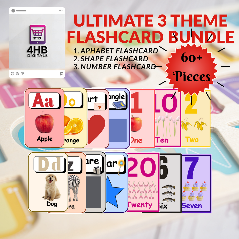 Ultimate 3 Theme Flashcard Bundle