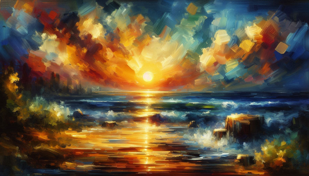 🎨 Mesmerizing Sunset Paintings 🌅: Bring Nature's Beauty to Life