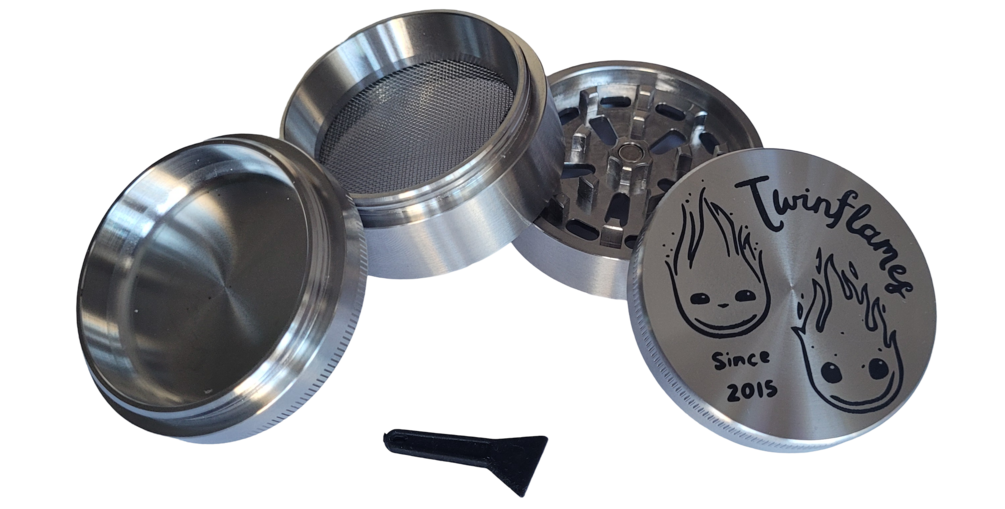 Stainless Steel Grinder with personalized engraving
