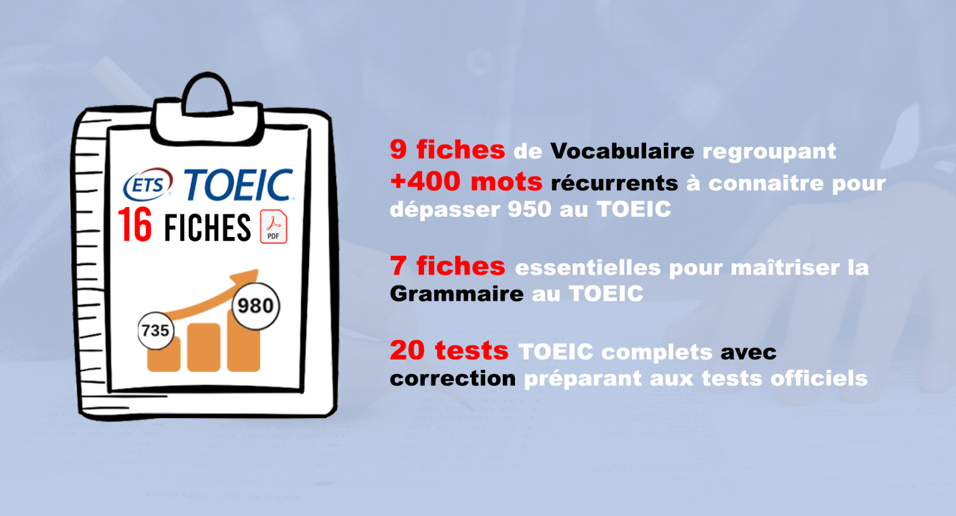 16 Fiches TOEIC - TAGE ÉLITE