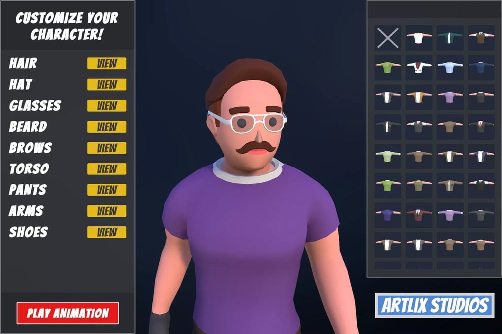 Customizable 3D Characters Vol1