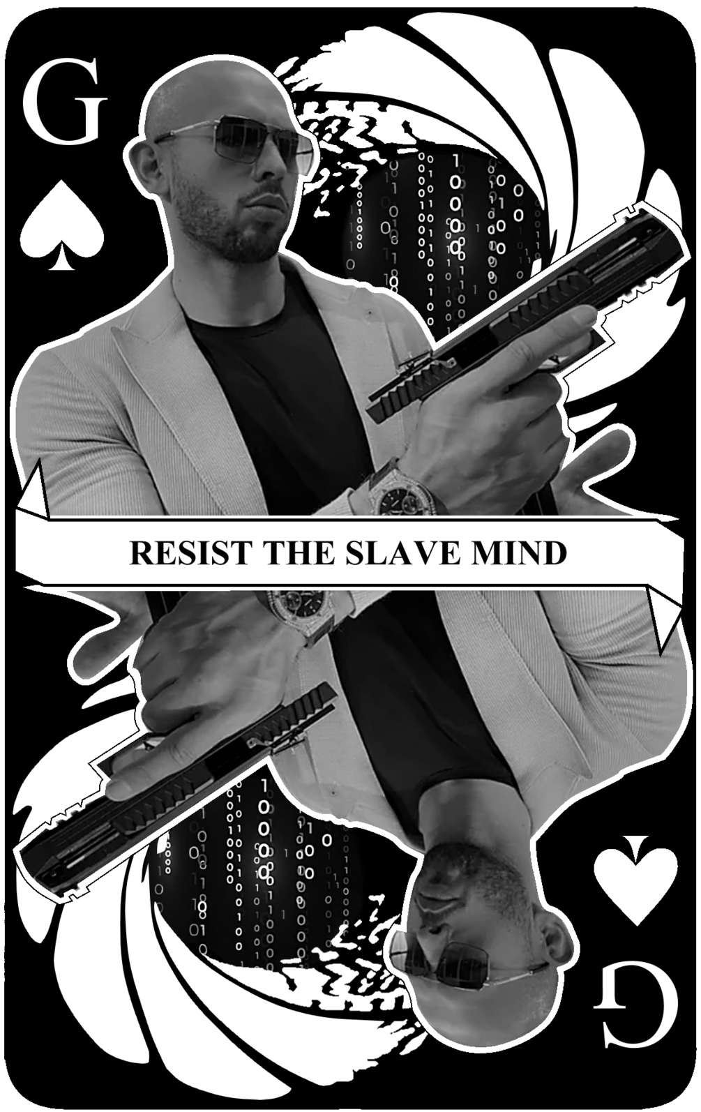 Set of G Cards - Spades, Clover, Diamonds, Hearts