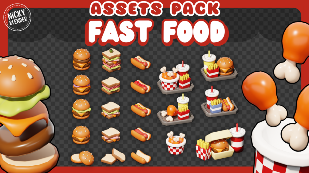 Assets Pack - Fast food