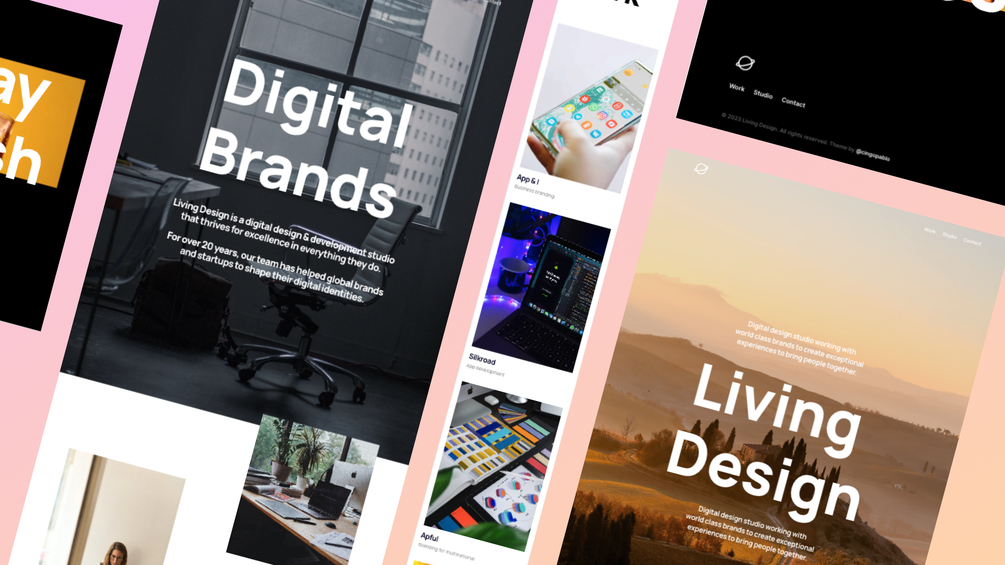Living Design - Framer Digital Agency template