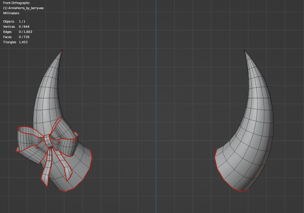 🍓; ANNIE HORNS | RIGGED | VRCHAT ASSET