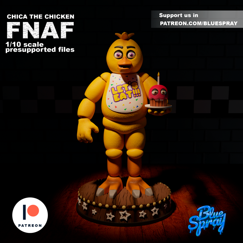 Chica Sculpture ( Five Nights at Freddy's) - BlueSpray3D Models