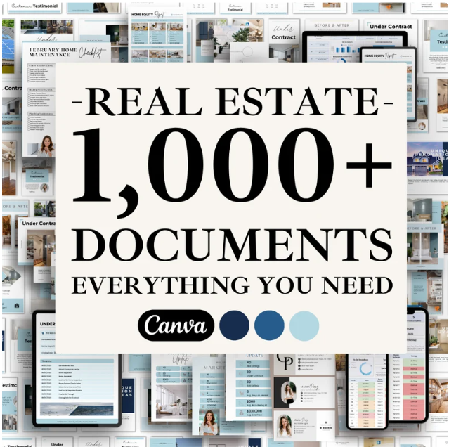 2024 ULTIMATE BUNDLE: Real Estate Bundle, Realtor Templates, Real ...