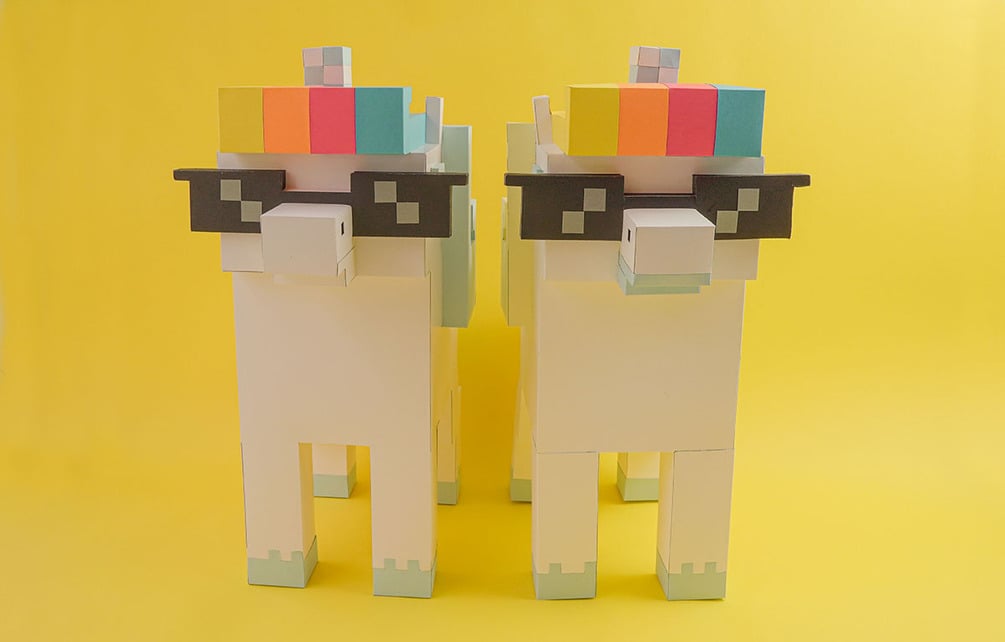 Color Alpaca papercraft A4