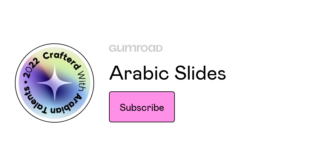 Arabic Slides