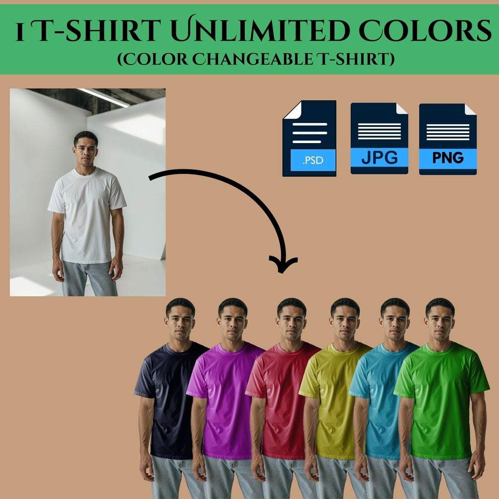 1 T-shirt Unlimited Colors(Color Changeable T-shirt)