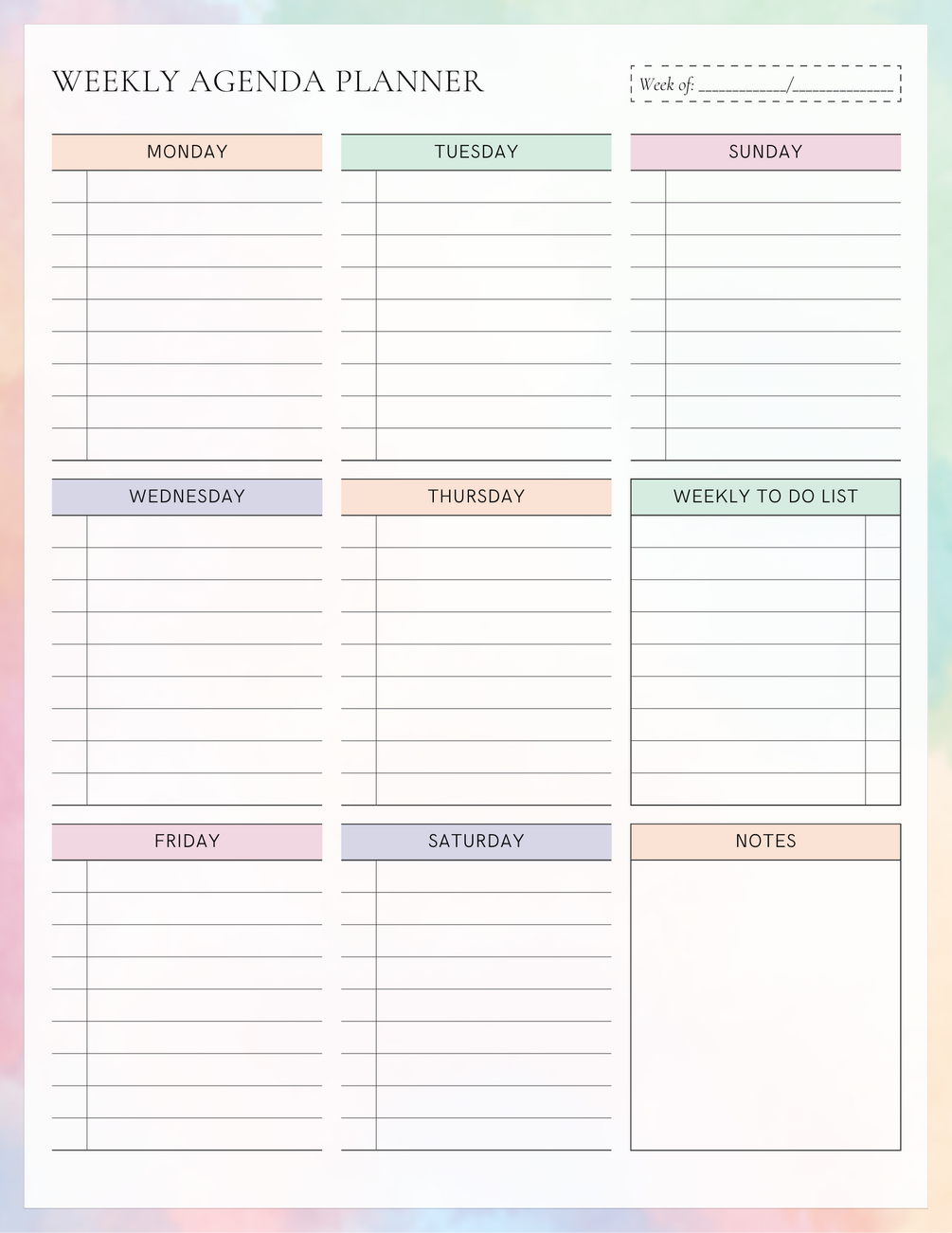 Weekly Planner