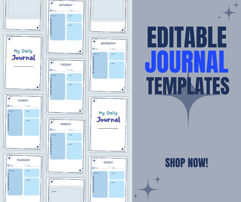 KaviPrintables - My daily Journal