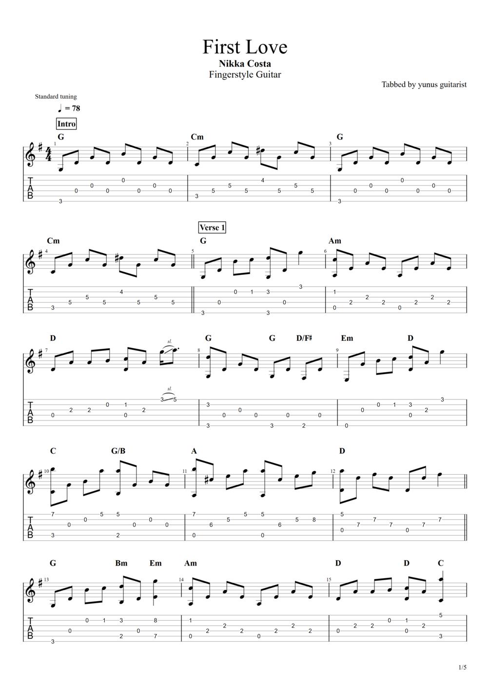 TAB. First Love - Nikka Costa