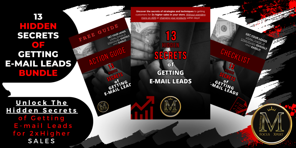 13 HIDDEN SECRETS of Getting E-mail Leads Bundle: Online Business