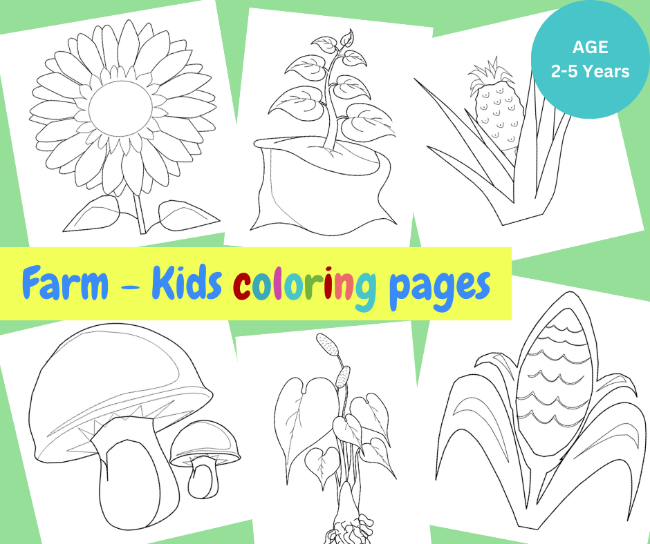 Creative Coloring Fun for Kids: Farm - Inspired Coloring Book | Age 2-5 ...
