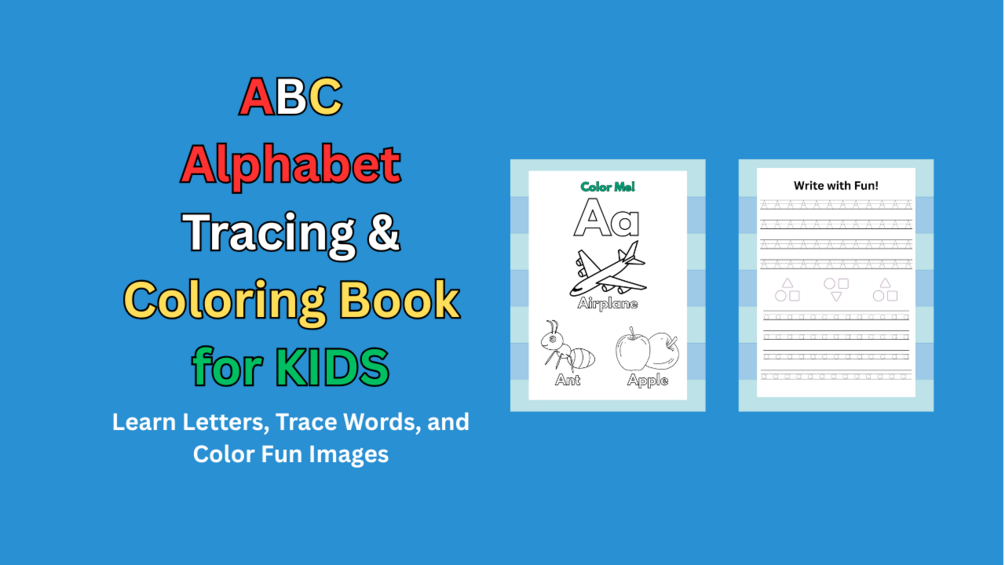ABC Coloring & Tracing Book for children