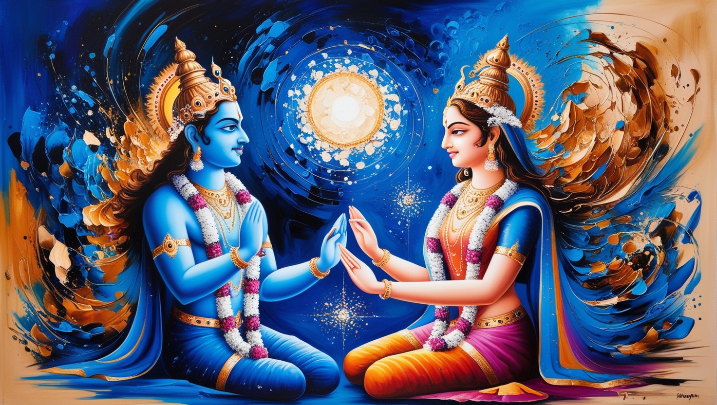 Radhekrishna *Divine Abstracts: Expressionist Paintings Inspired by God ...